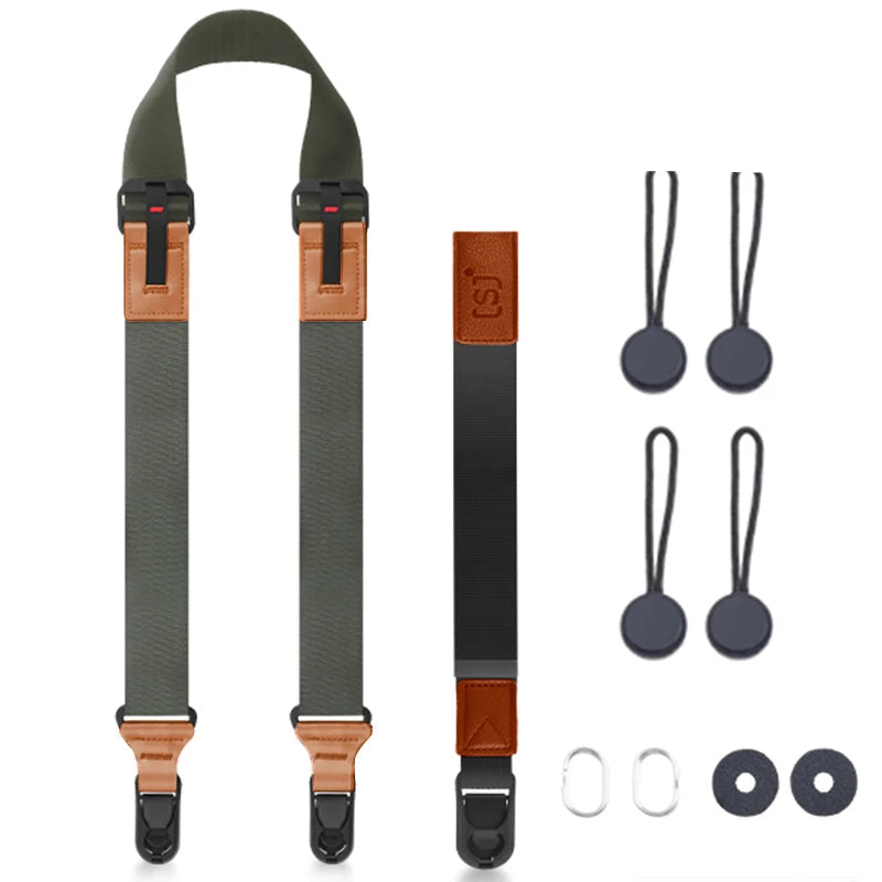 BACKPACKER Nylon Camera Strap – Adjustable Quick-Release Shoulder Slin