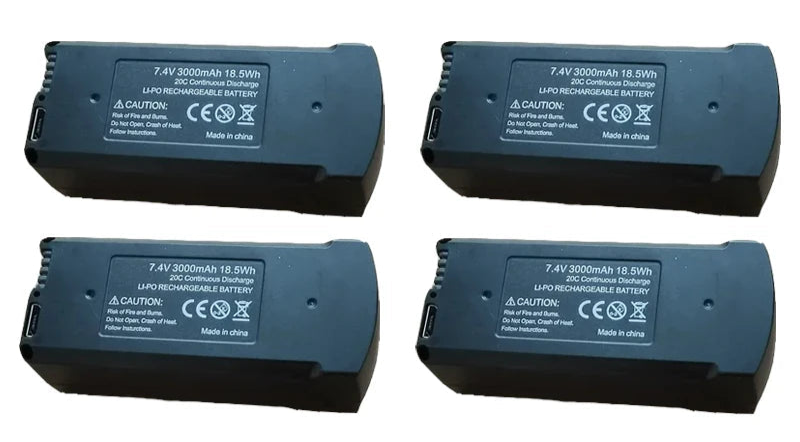 V168 GPS Drone Battery 7.4V 3000mAh and 3.7V 2000mAh Spare Parts Acces